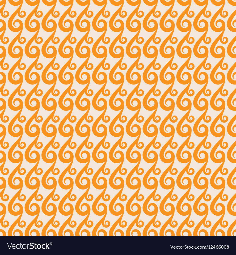Orange swirls seamless pattern Royalty Free Vector Image Orange swirls seamless pattern Royalty Free Vector Image