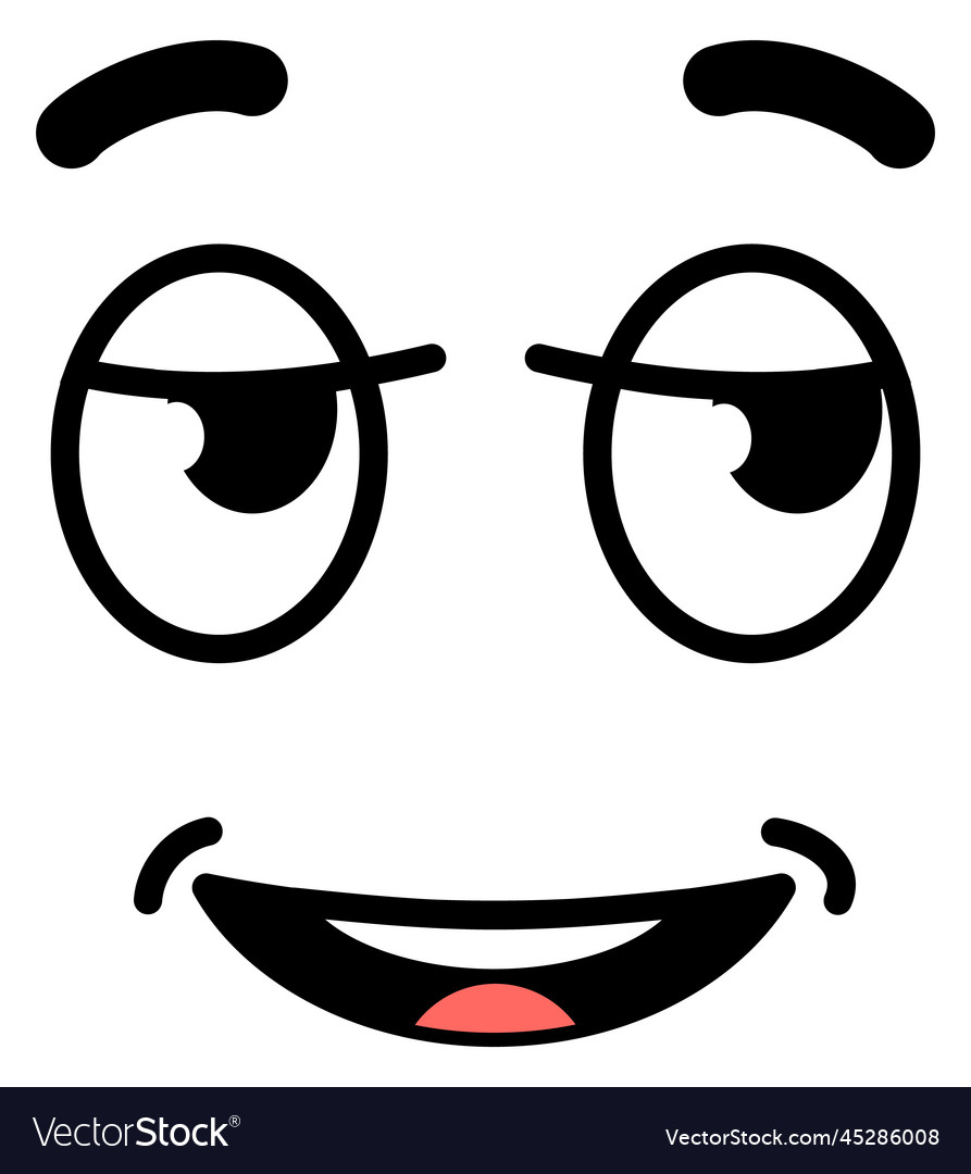 Relieved Smiley Face