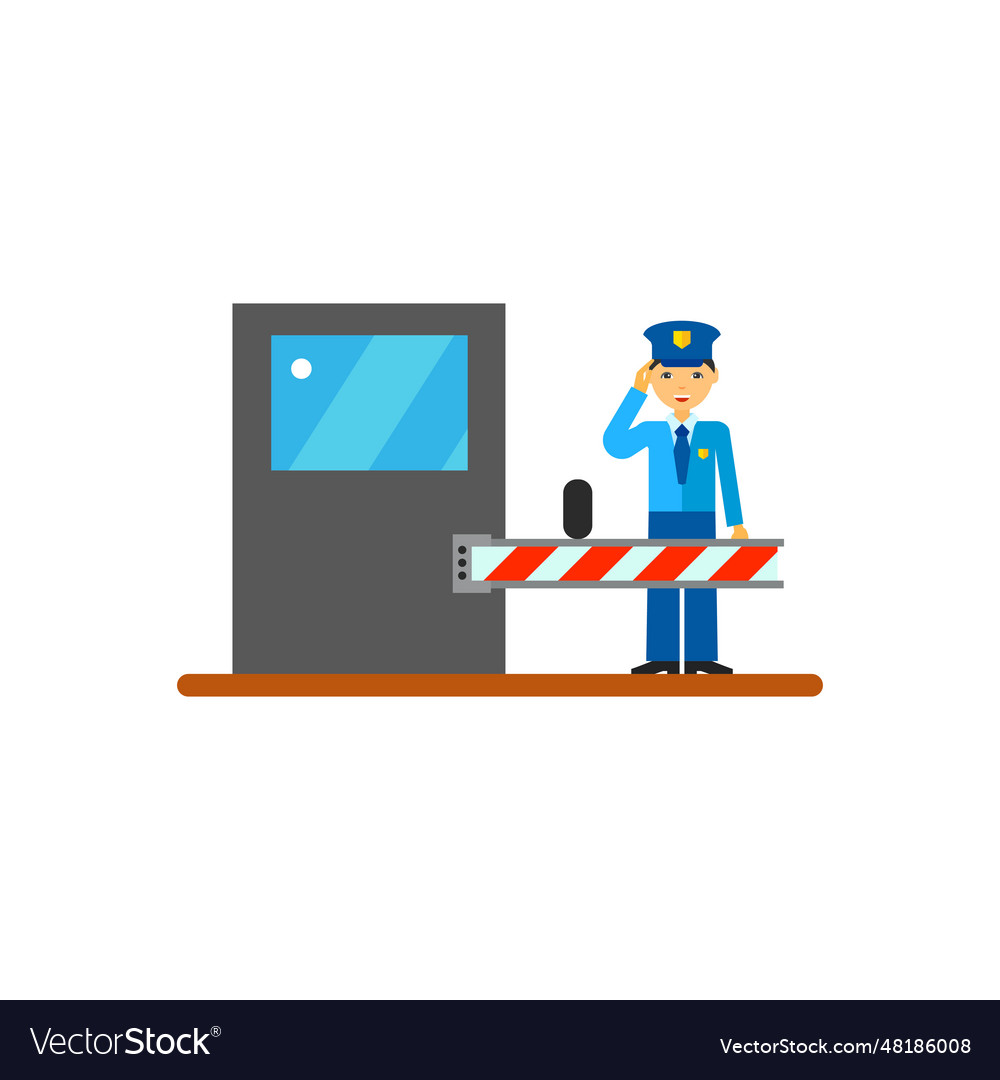 Security guard icon Royalty Free Vector Image - VectorStock