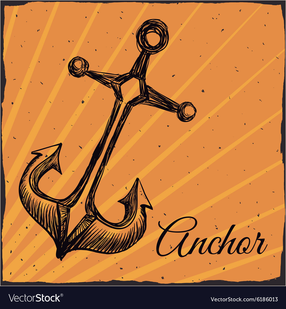 Anchor design Royalty Free Vector Image - VectorStock