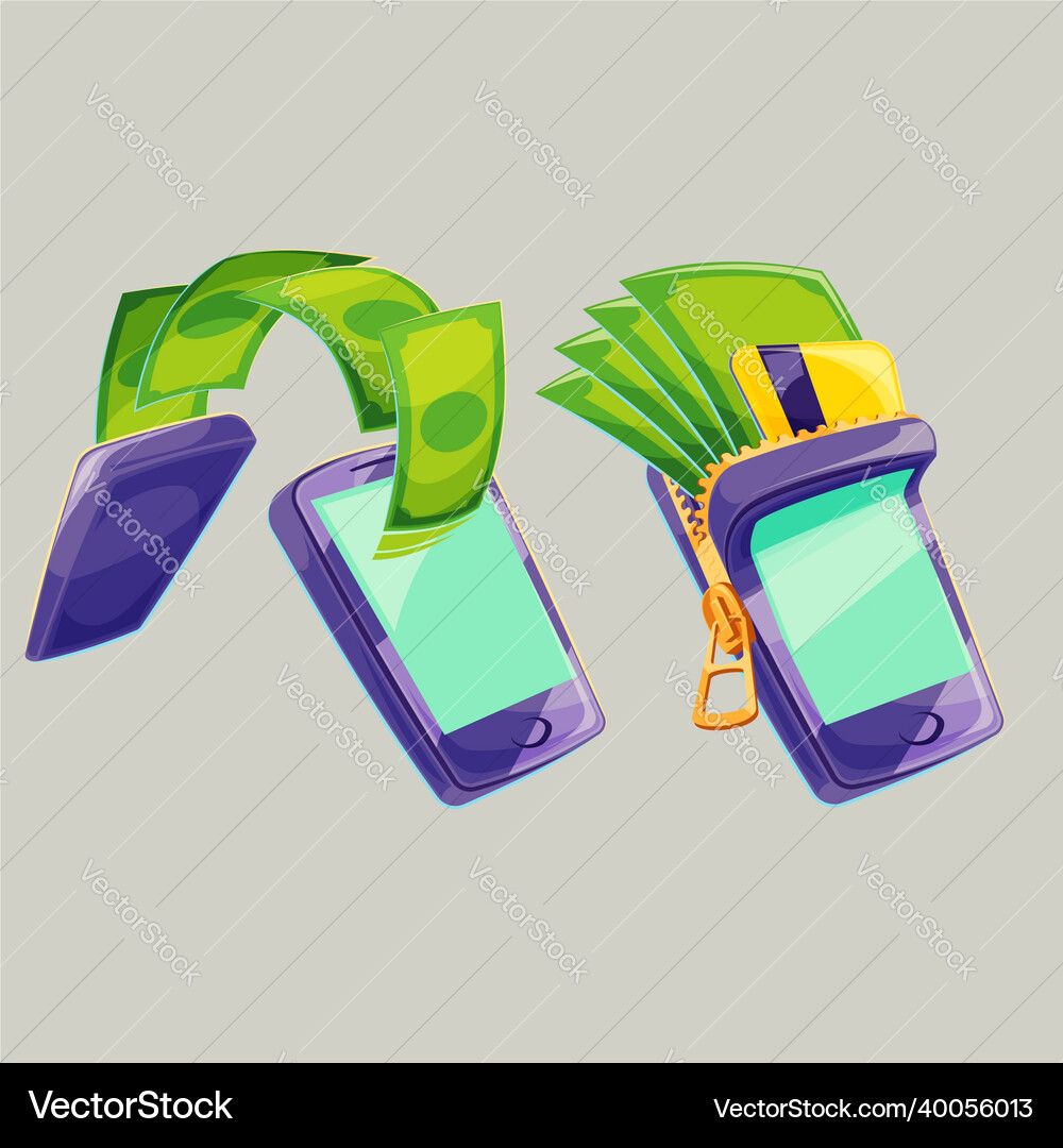 Device online payment icon Royalty Free Vector Image