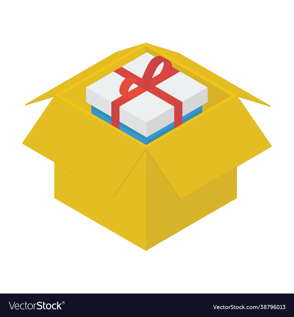 Gift box Royalty Free Vector Image - VectorStock