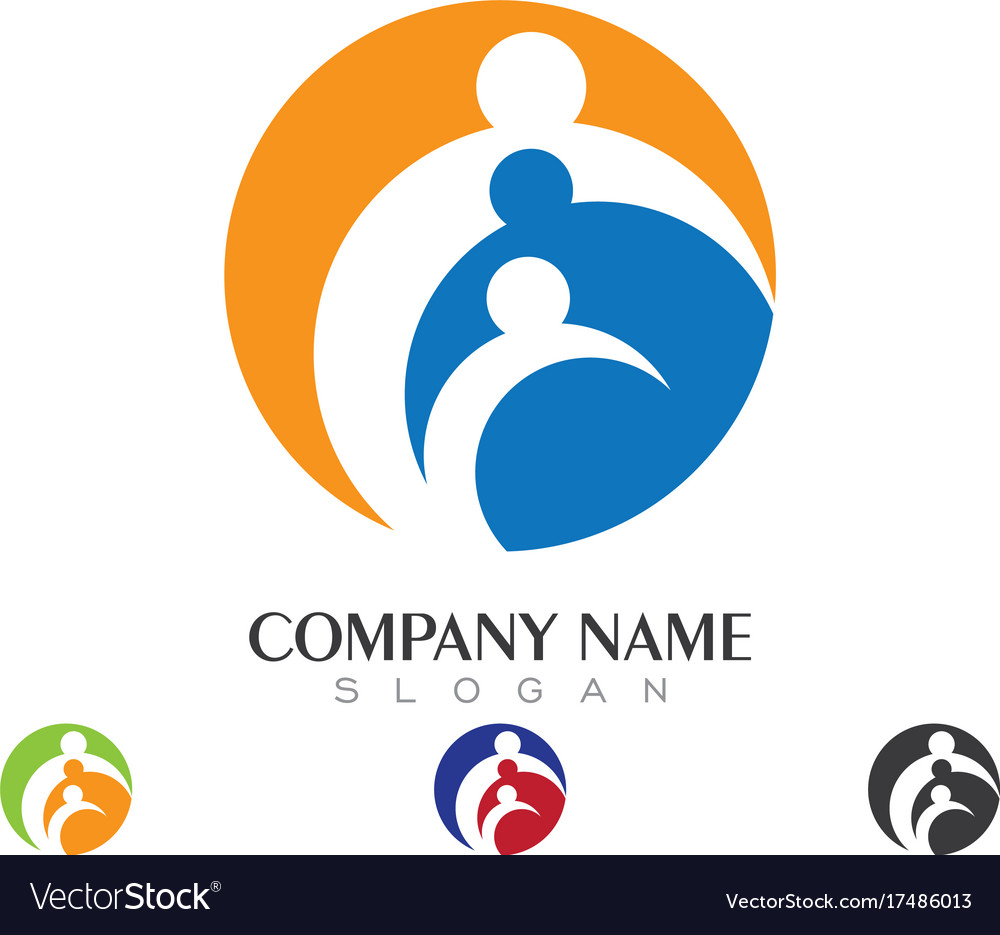 Group Connection Logo Royalty Free Vector Image