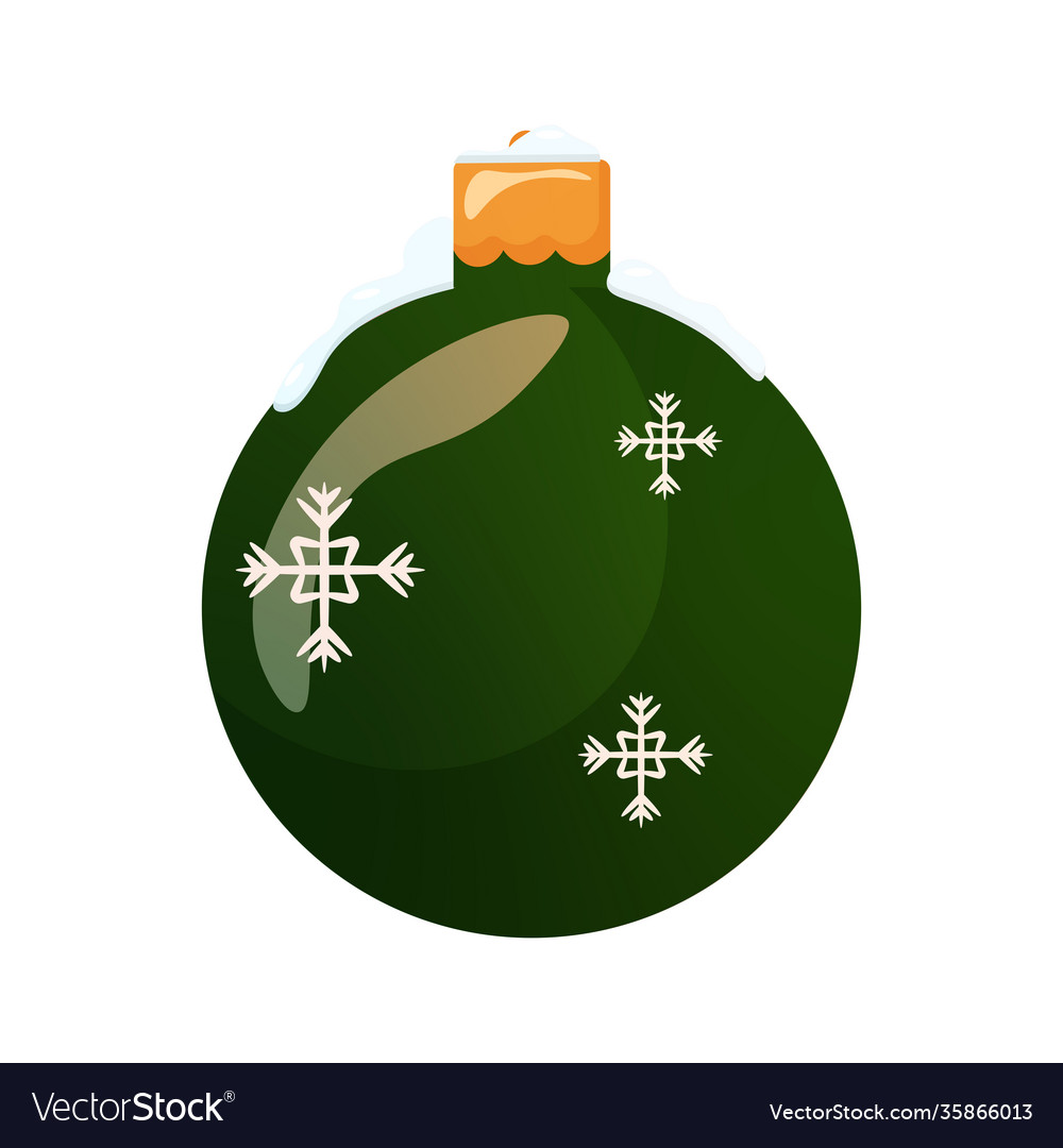 Isolated green ball icon Royalty Free Vector Image