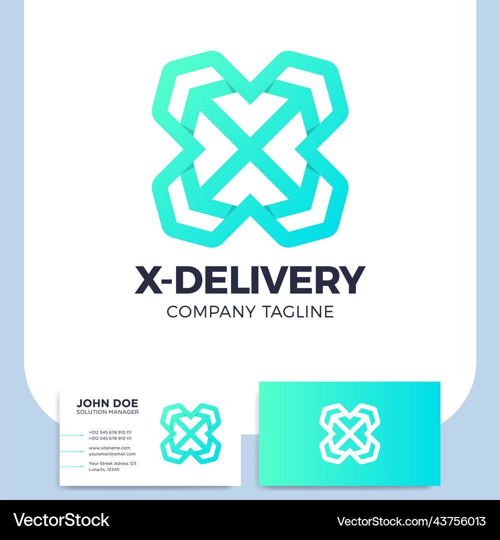 Logistic delivery courier transport service logo Vector Image