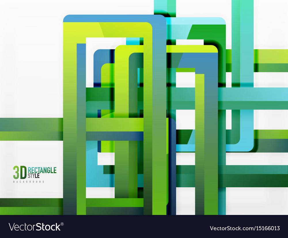 Rectangle tube elements background Royalty Free Vector Image