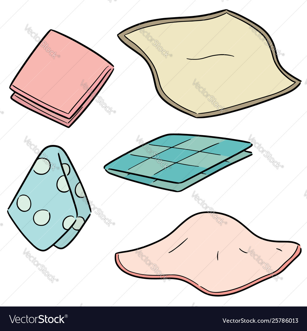 Set handkerchief Royalty Free Vector Image - VectorStock