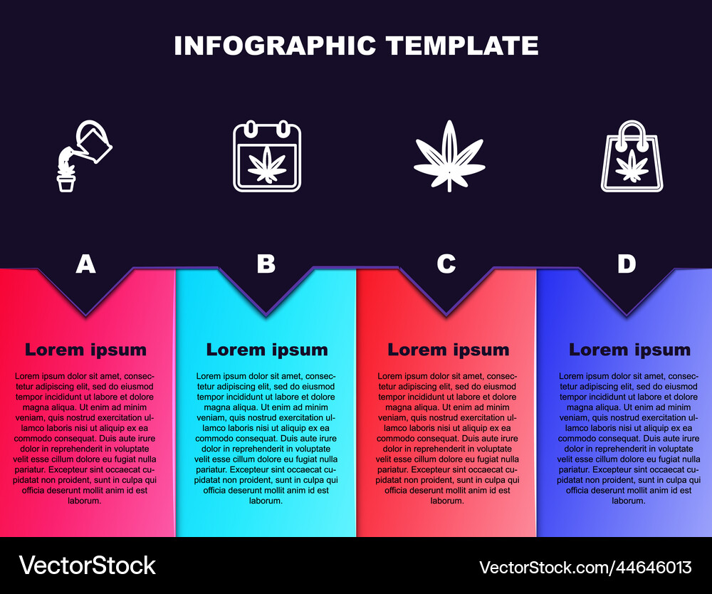 Set line watering can marijuana calendar Vector Image
