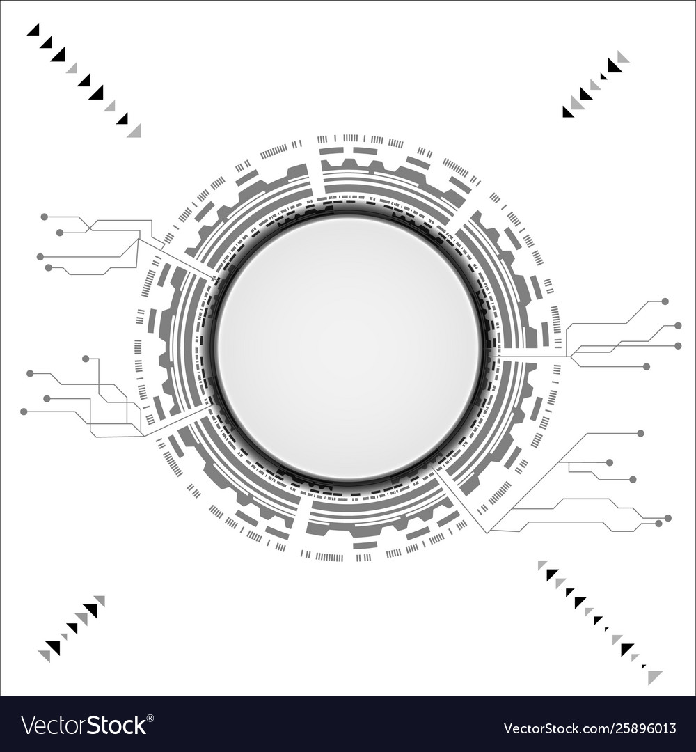 Technology elements hi-tech communication concept Vector Image