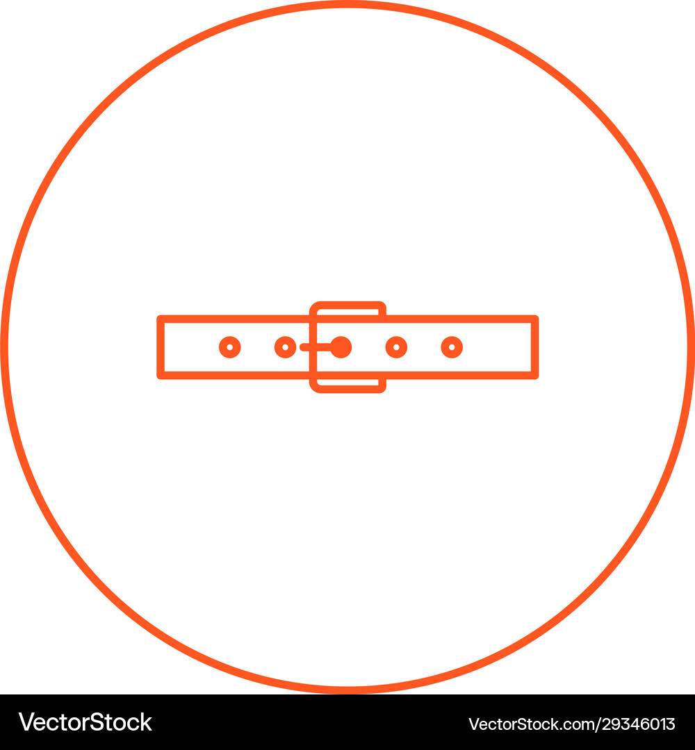 Unique belt line icon Royalty Free Vector Image