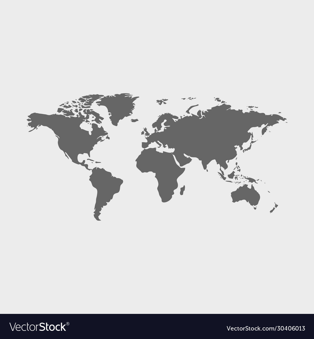 World map background simple design Royalty Free Vector Image
