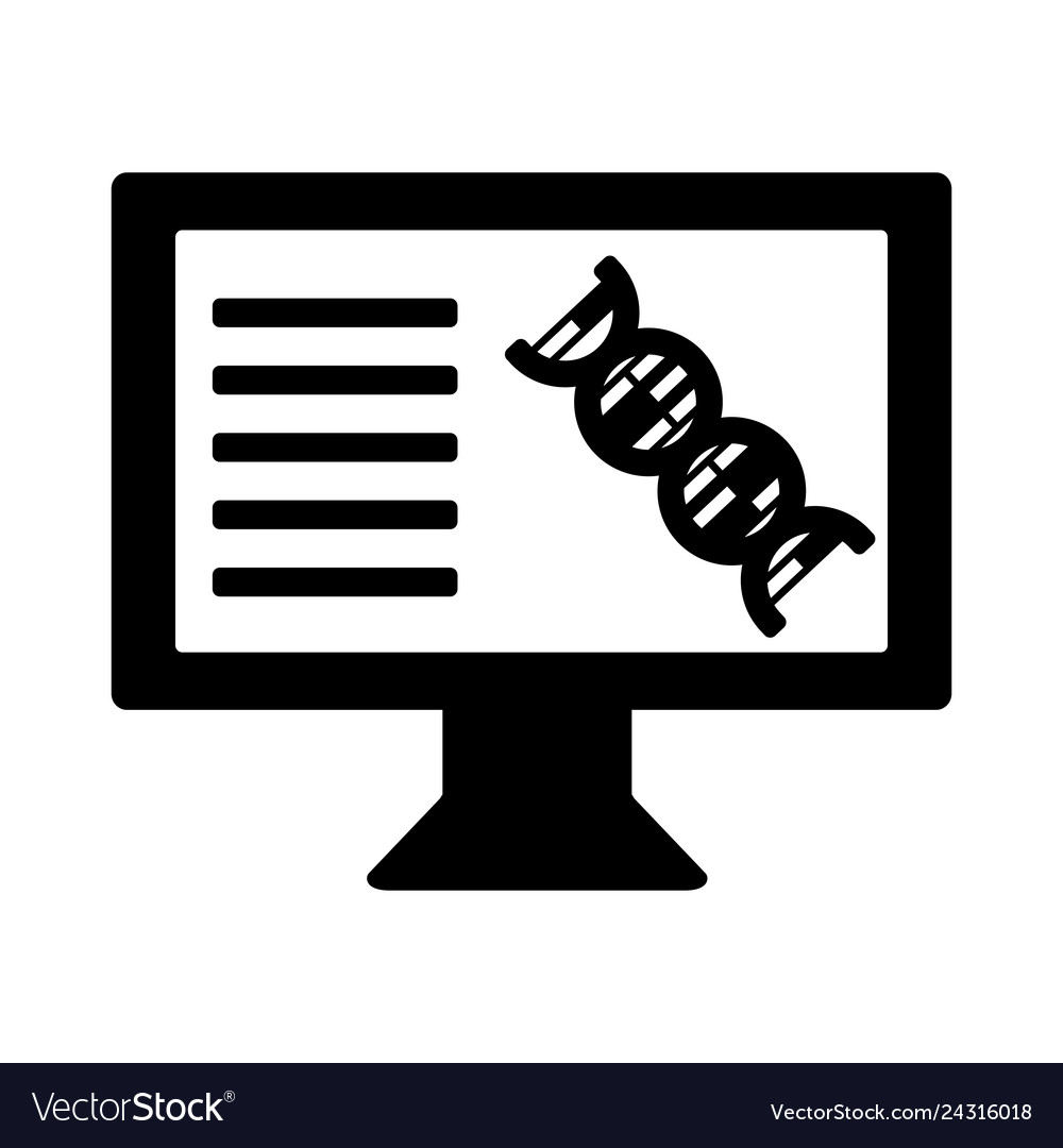 Computer molecule laboratory science Royalty Free Vector