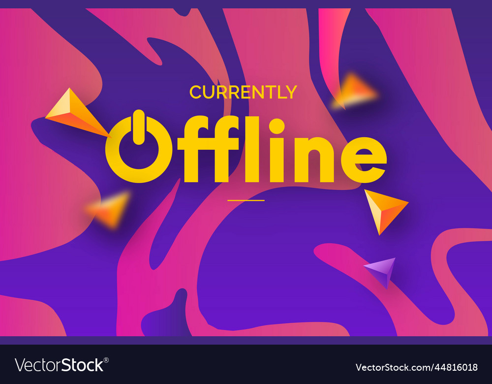 Currently offline twitch banner background Vector Image Currently offline twitch banner background Vector Image