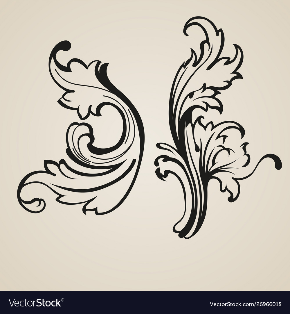 Ornamental elements Royalty Free Vector Image - VectorStock