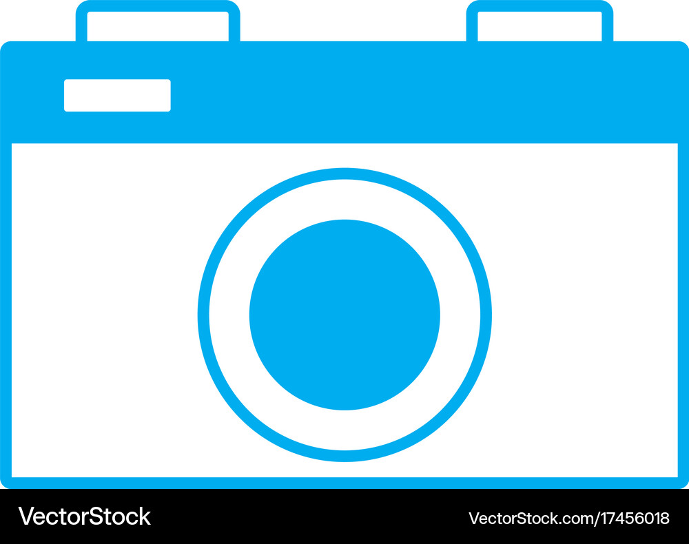 Photographic camera symbol Royalty Free Vector Image