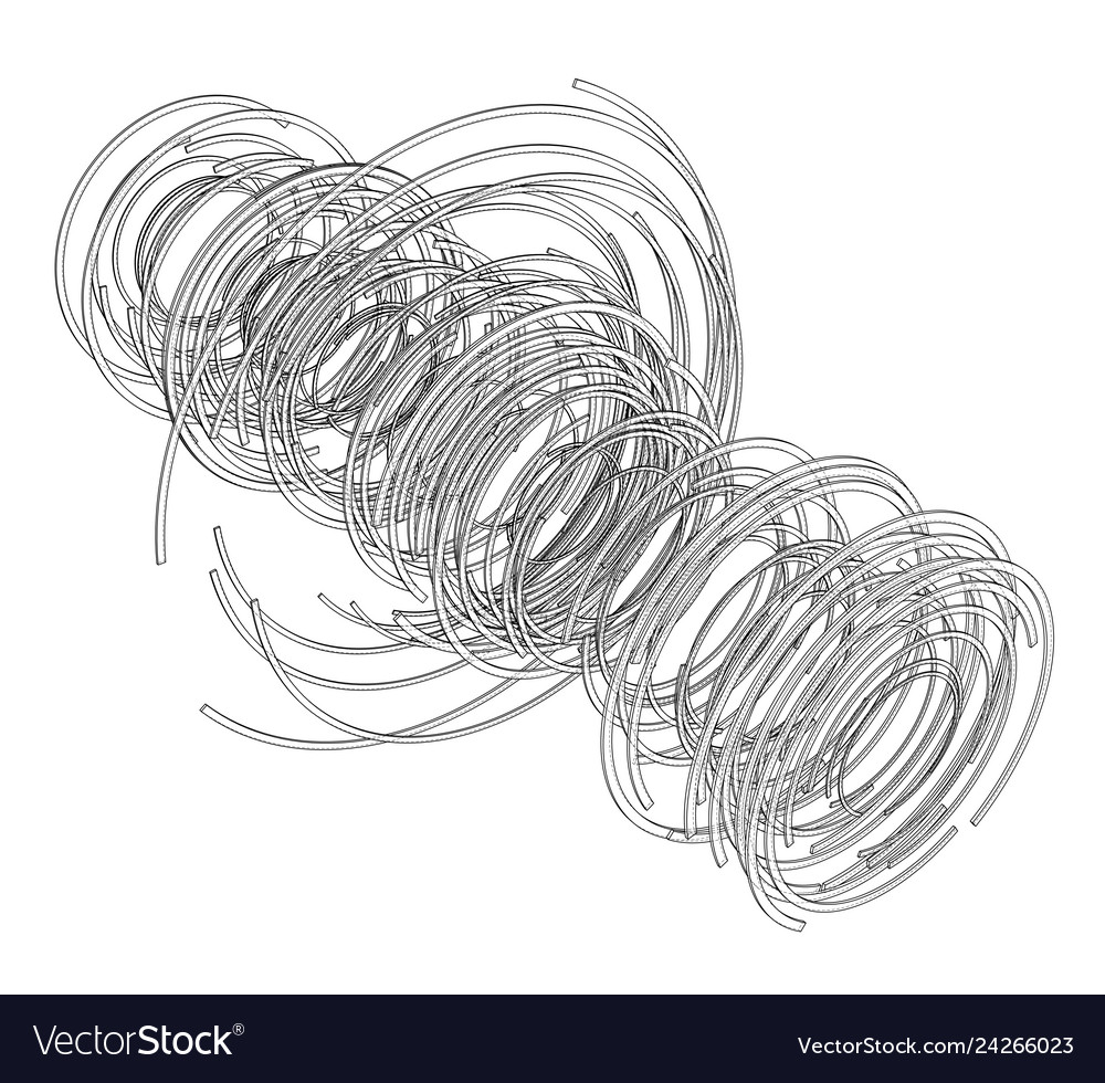 Abstract Futuristic Hud Object Royalty Free Vector Image