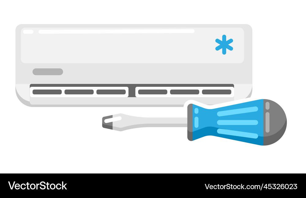 Air Conditioner Repair Icon Royalty Free Vector Image