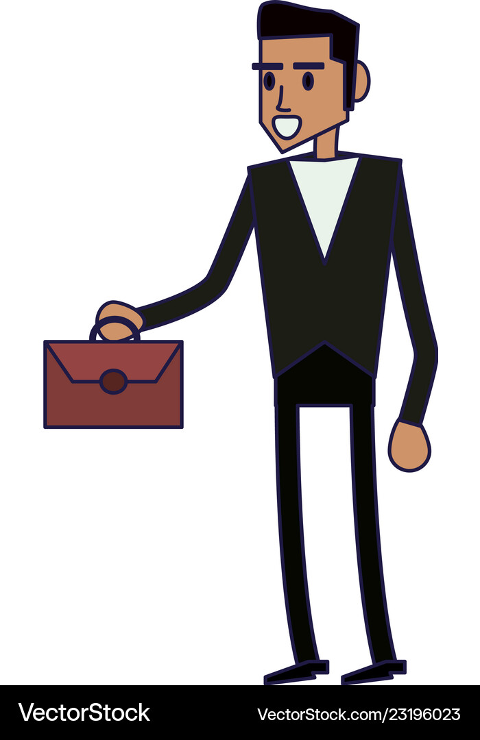 Businessman executive cartoon Royalty Free Vector Image