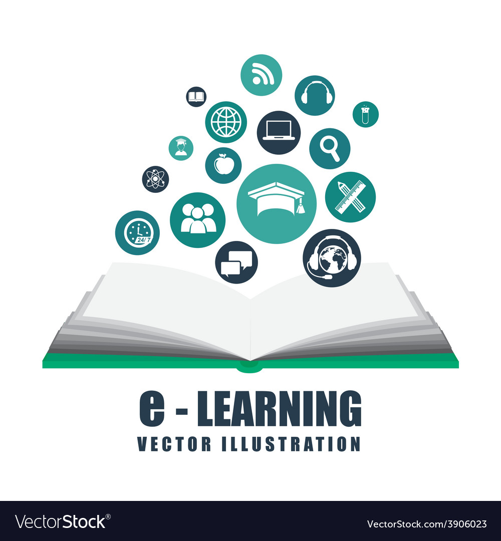 E-learning design Royalty Free Vector Image - VectorStock