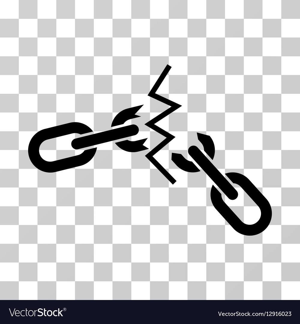 Fragmented Chain Icon Royalty Free Vector Image
