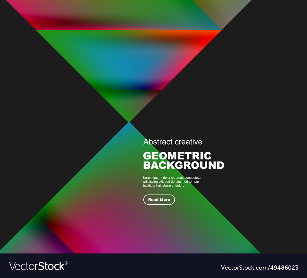 Gradient triangles abstract background Royalty Free Vector