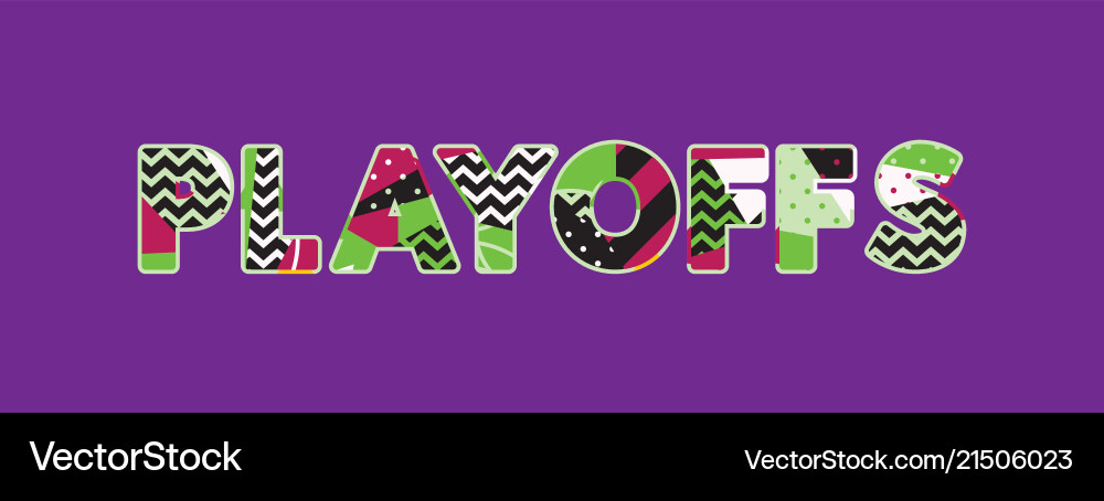 Playoffs concept word art Royalty Free Vector Image
