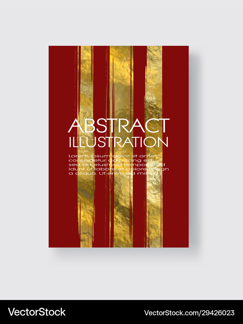 Red and gold design templates abstract eps10 Vector Image