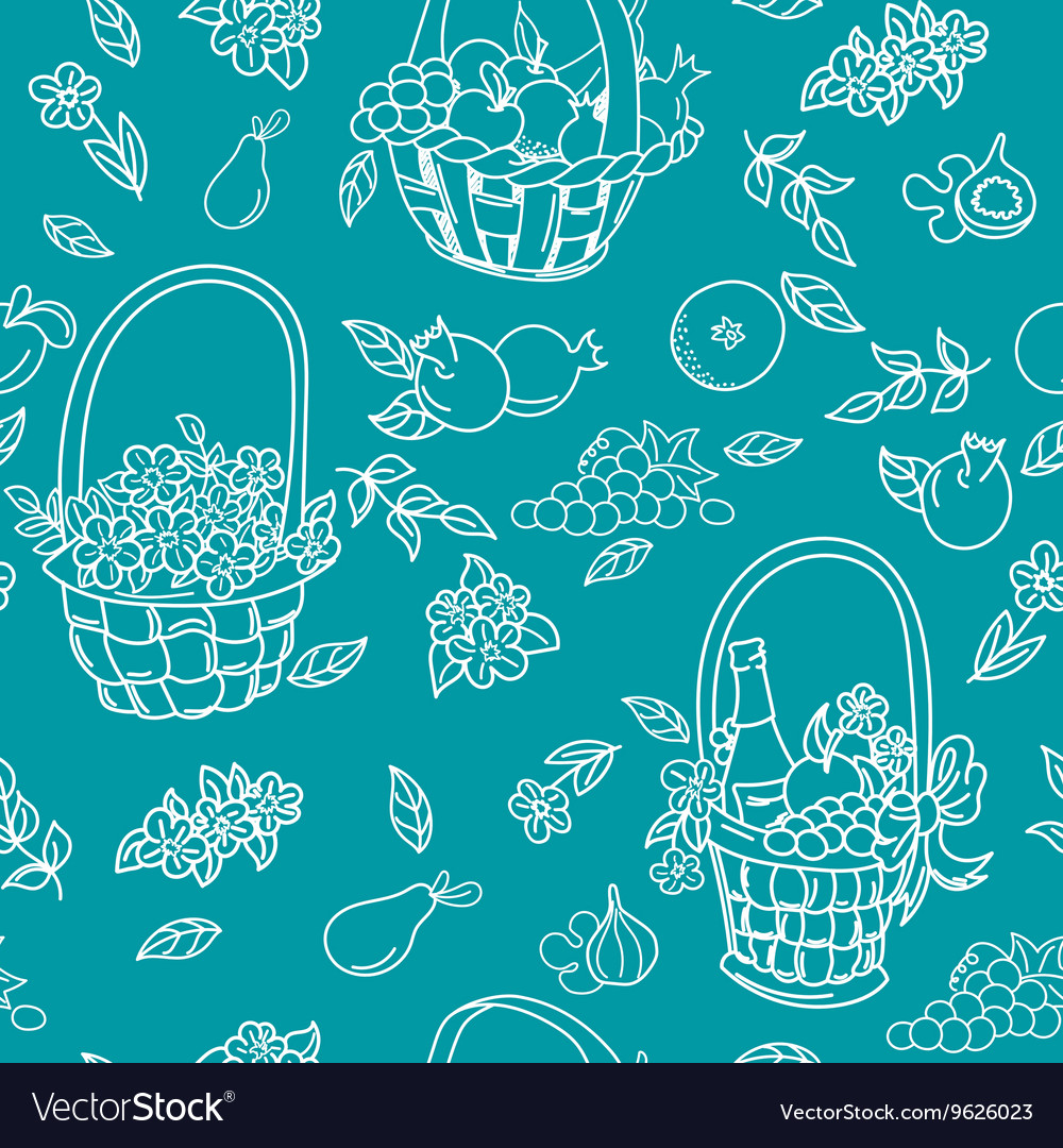Summer seamless pattern background Royalty Free Vector Image
