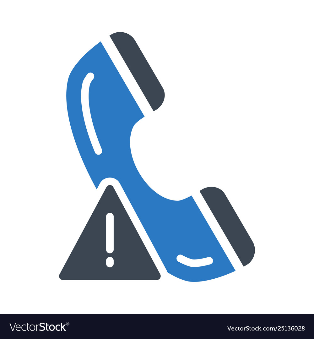 Call error Royalty Free Vector Image - VectorStock