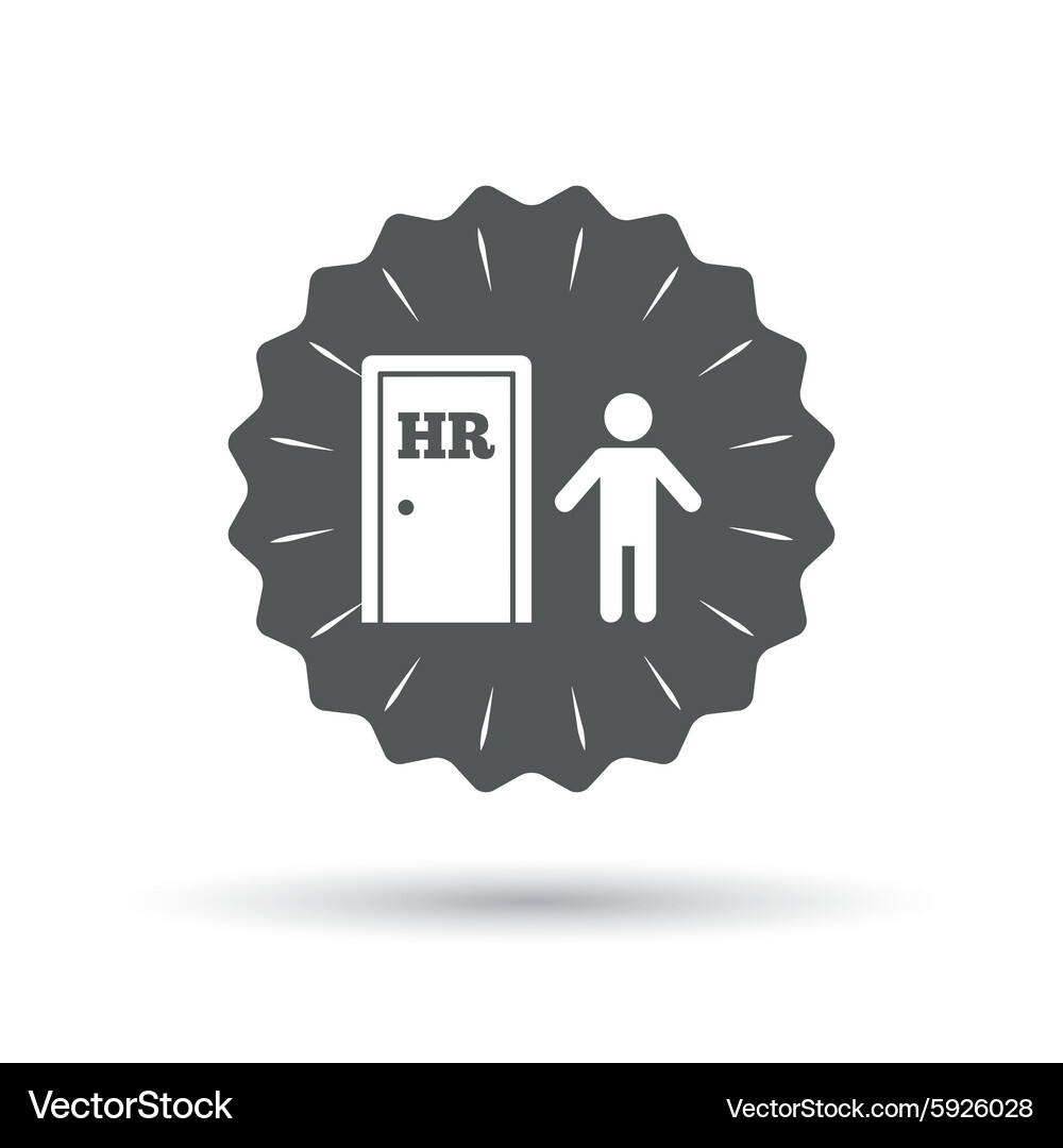 Human resources sign icon hr symbol Royalty Free Vector