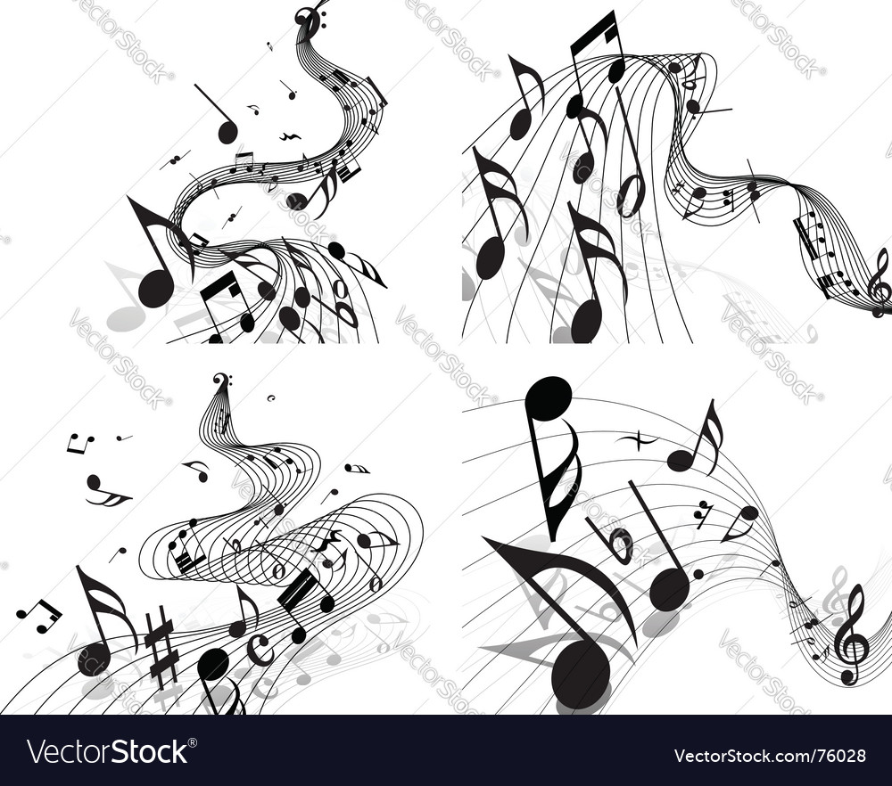 Musical notes Royalty Free Vector Image - VectorStock