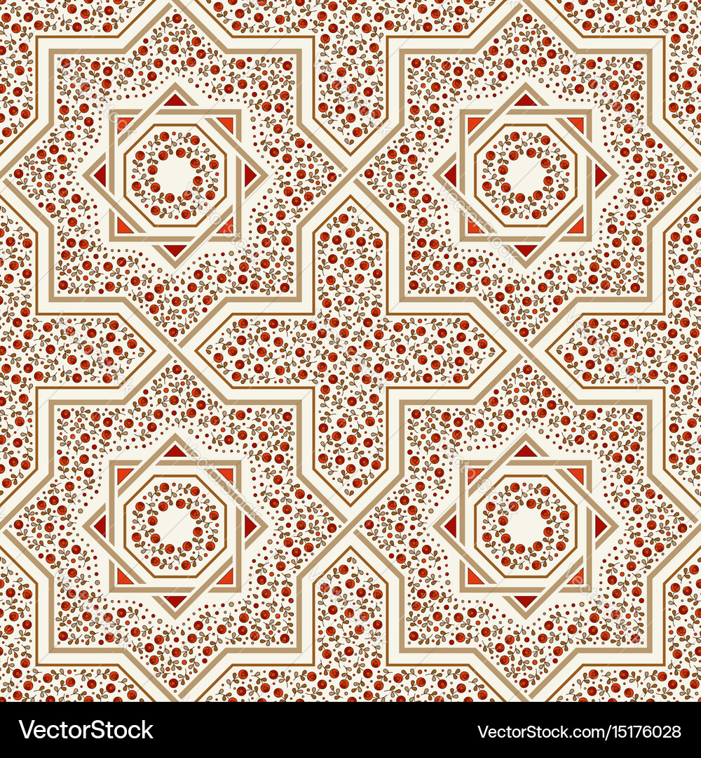 Patterned floor tile moroccan pattern Royalty Free Vector