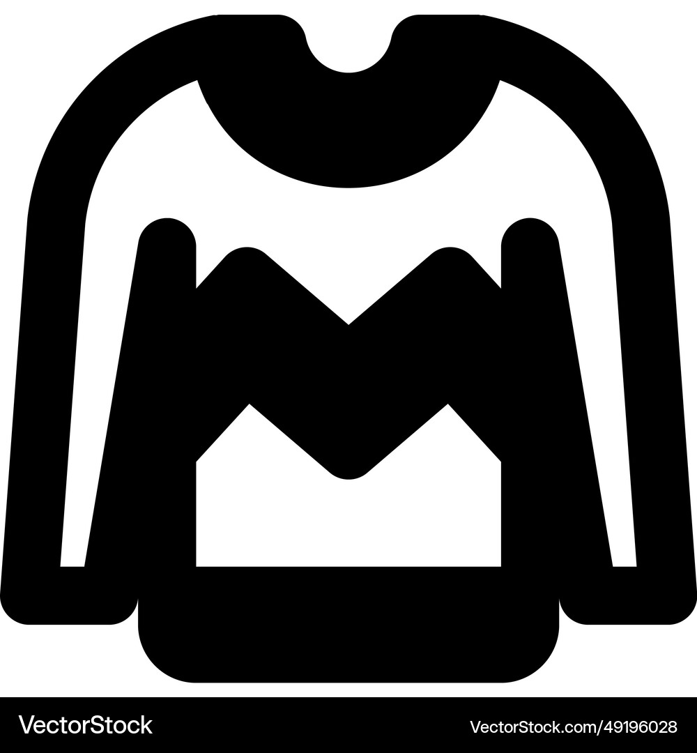 Stylish sweater with an attractive design Vector Image