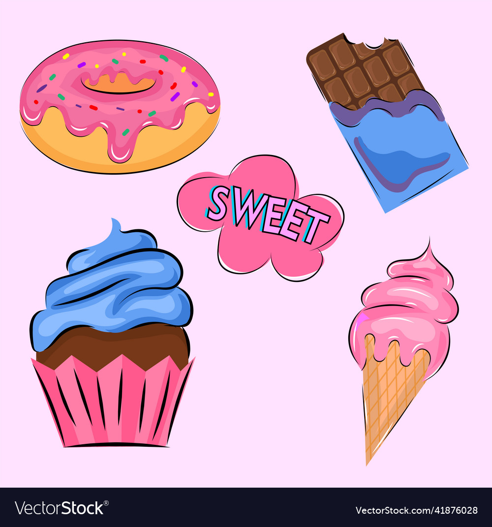 Sweets Royalty Free Vector Image - VectorStock