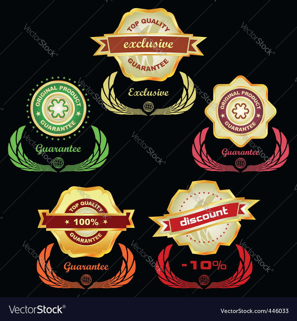 Labels Royalty Free Vector Image - VectorStock