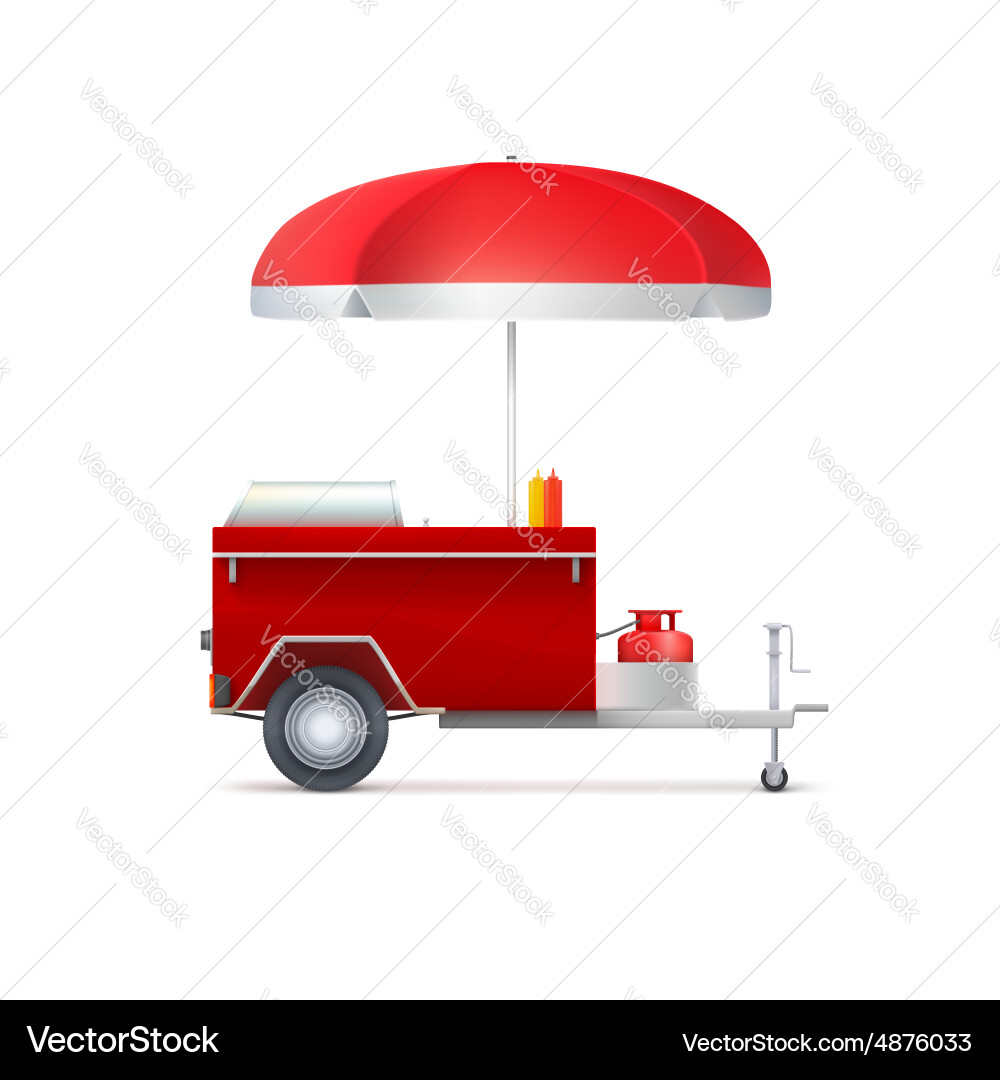 Mobile fast food shop Royalty Free Vector Image