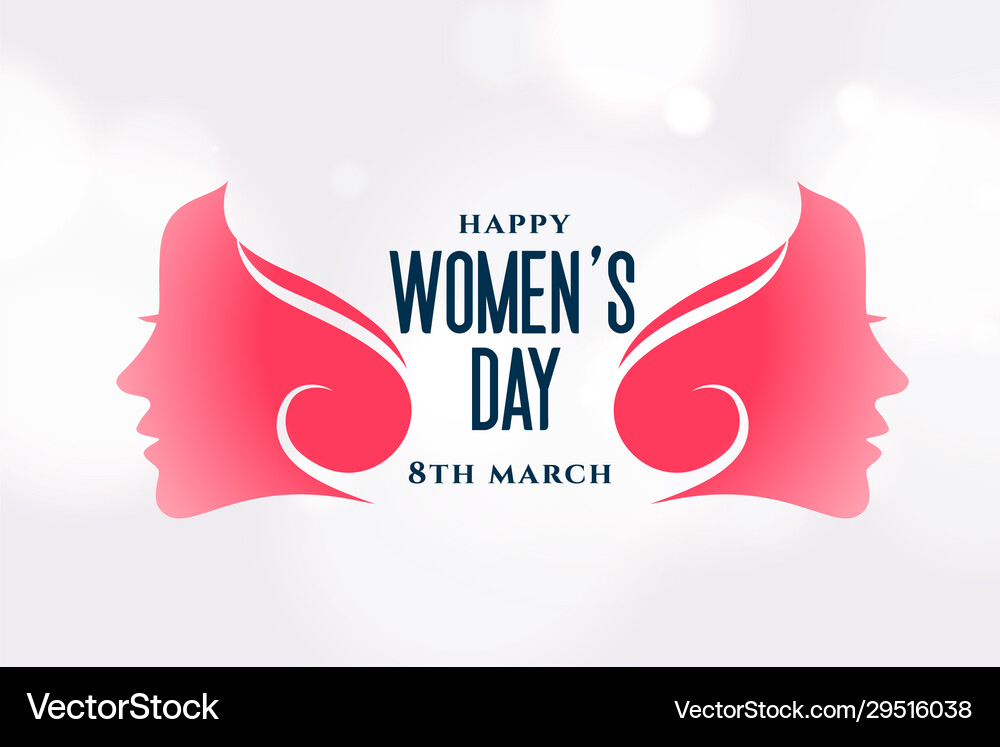 Creative happy womens day attractive layout design