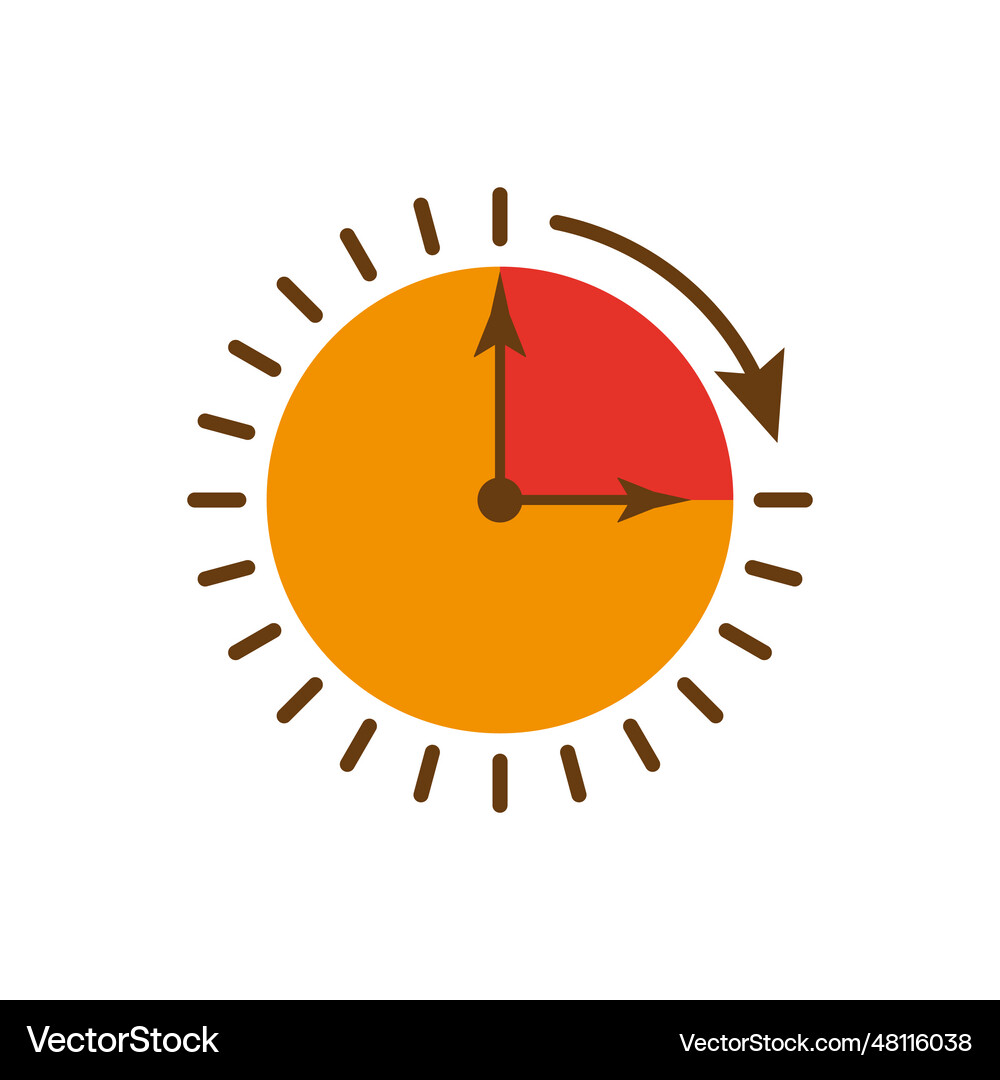 Passage of time icon eps 10 Royalty Free Vector Image