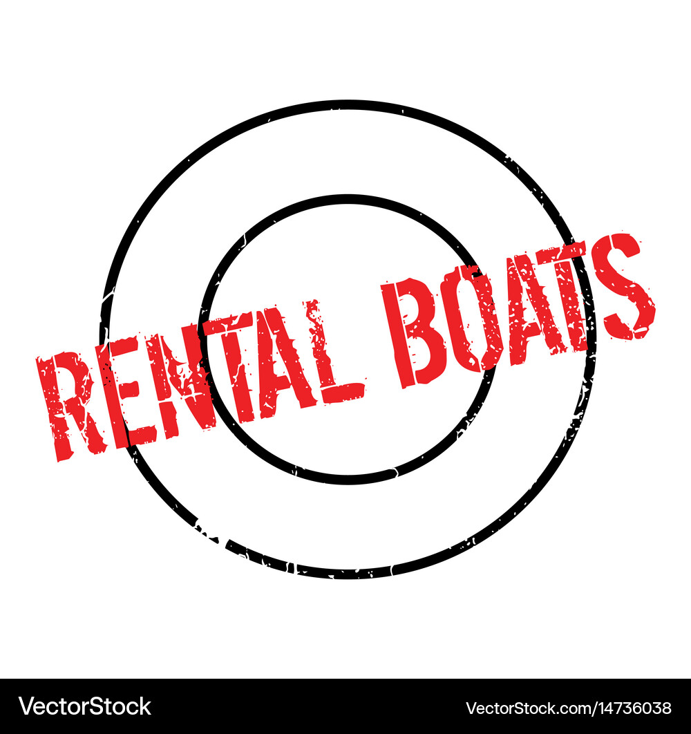 Rental boats rubber stamp Royalty Free Vector Image