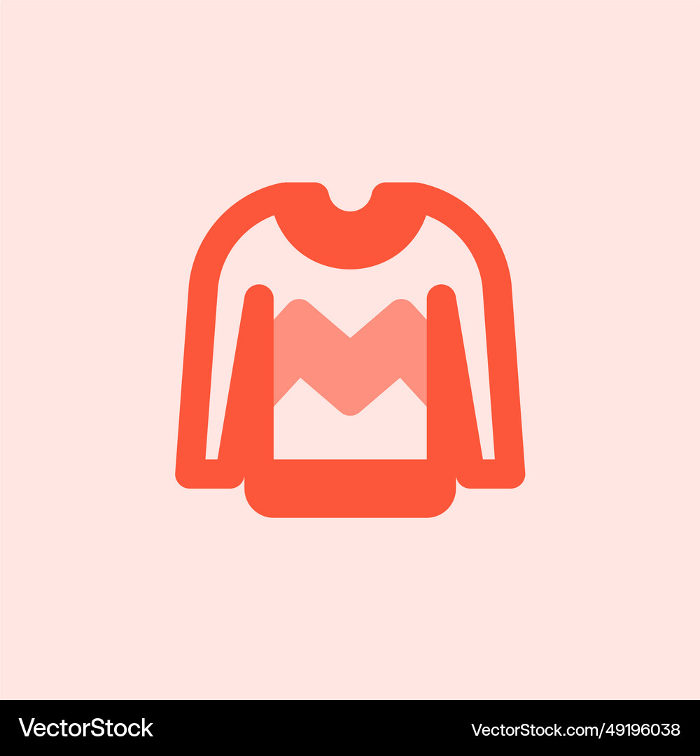 Stylish sweater with an attractive design Vector Image