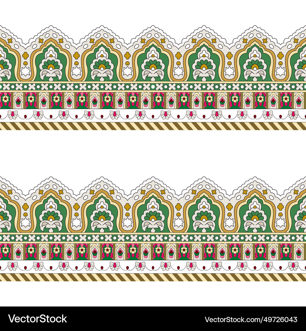 A vibrant green and yellow borders Royalty Free Vector Image