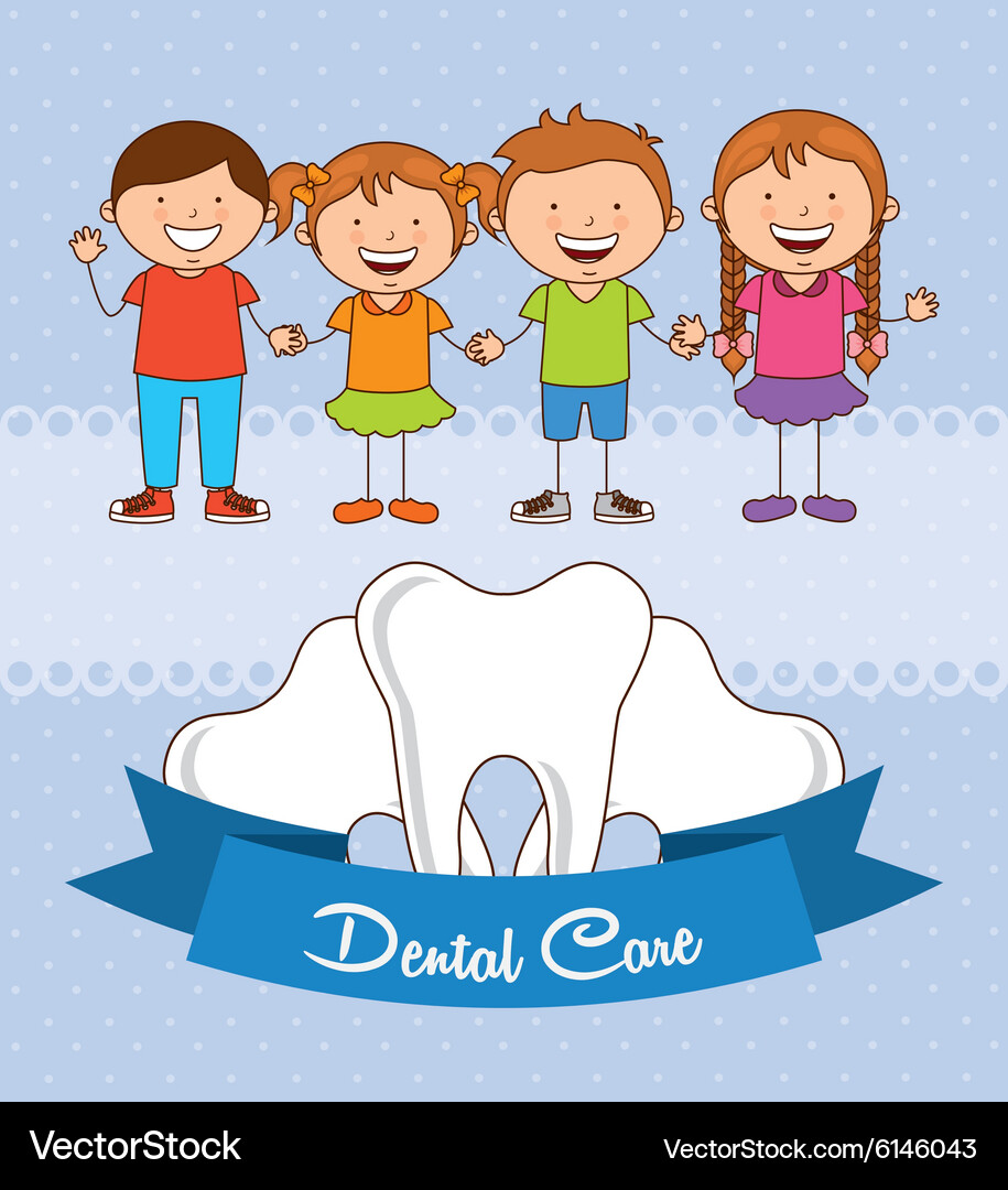Children dental care Royalty Free Vector Image