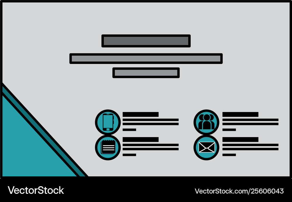 Company card publicity icon Royalty Free Vector Image
