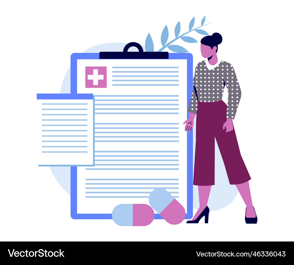 Employee health concept Royalty Free Vector Image