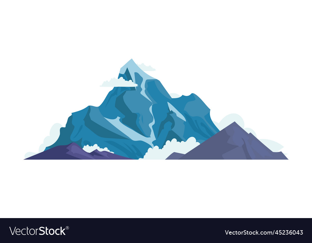 Great mountain Royalty Free Vector Image - VectorStock