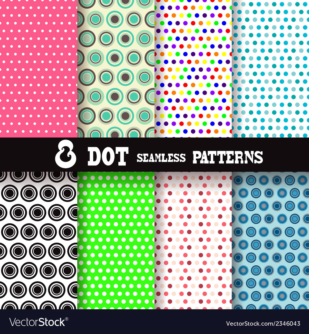 Seamless patterns set Royalty Free Vector Image
