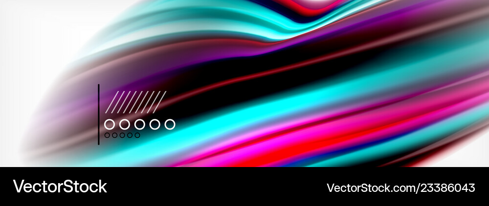 Smooth liquid blur wave background color flow Vector Image