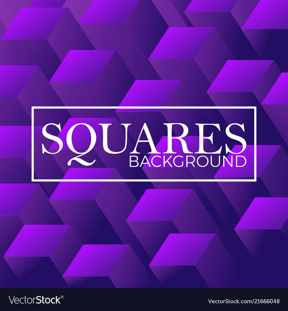 Abstract squares flat gradient background Vector Image