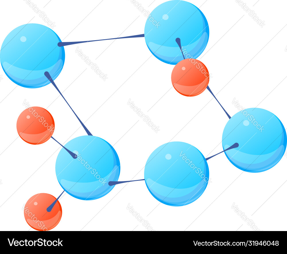 Chemical bond icon isometric style Royalty Free Vector Image