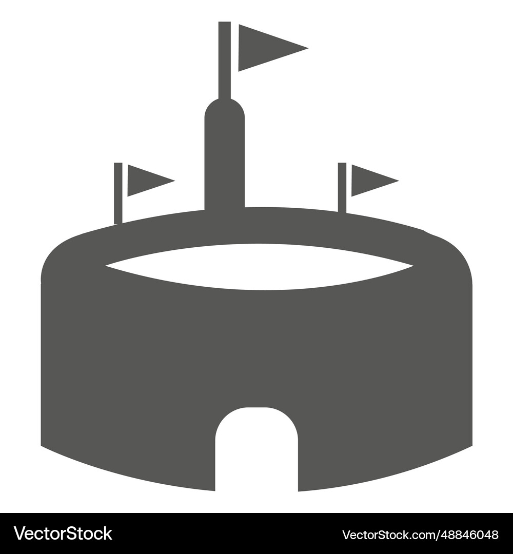 Flat stadium icon Royalty Free Vector Image - VectorStock